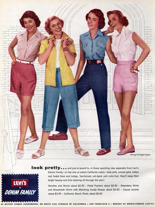 Levi’s 1954 advertising. | Scrolller