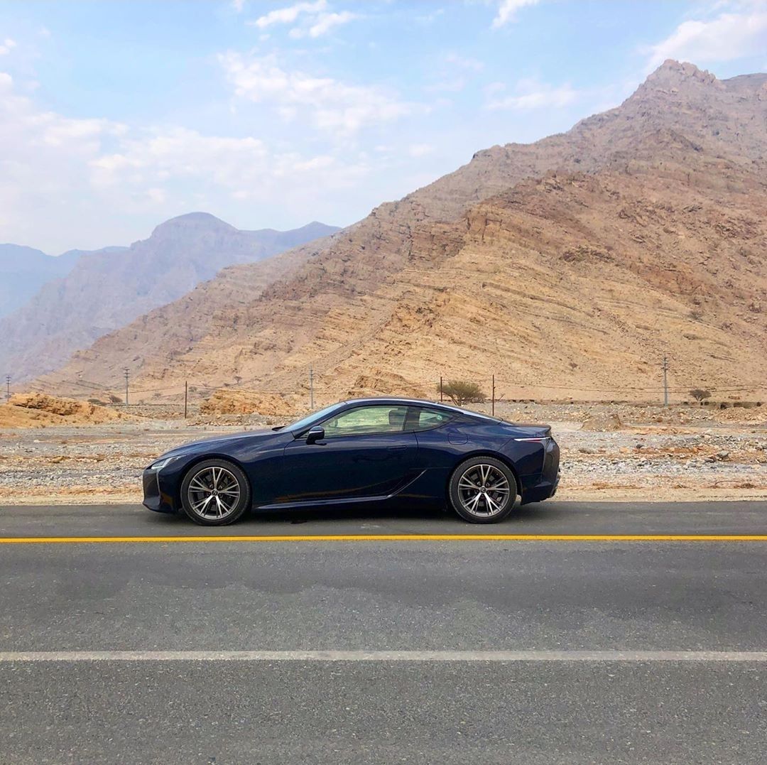 Lexus LC500 on a mountain road | Scrolller