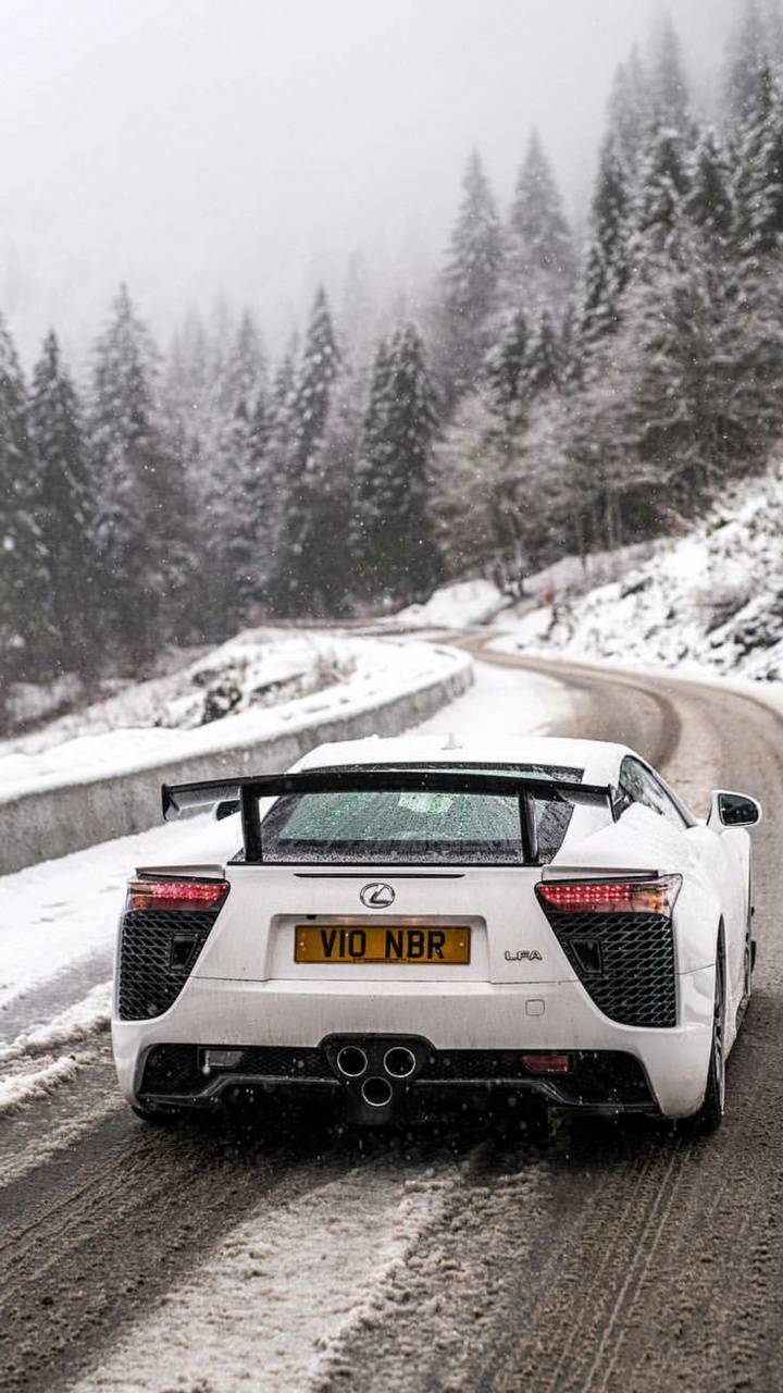 Lexus LFA in the snow | Scrolller