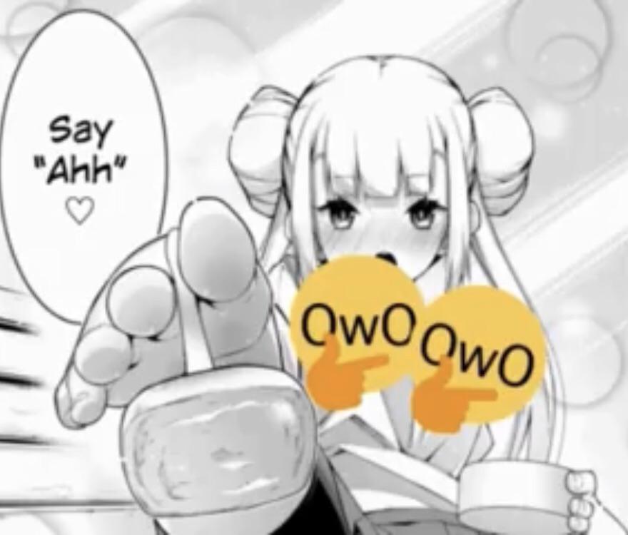 Lf Mono Source Blushing White Hair Bangs Feet Say Ahh Scrolller