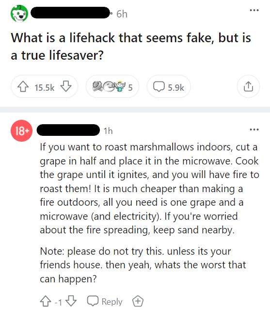 Lifehack: Start a fire in your microwave to roast marshmallows, it's a lifesaver | Scrolller