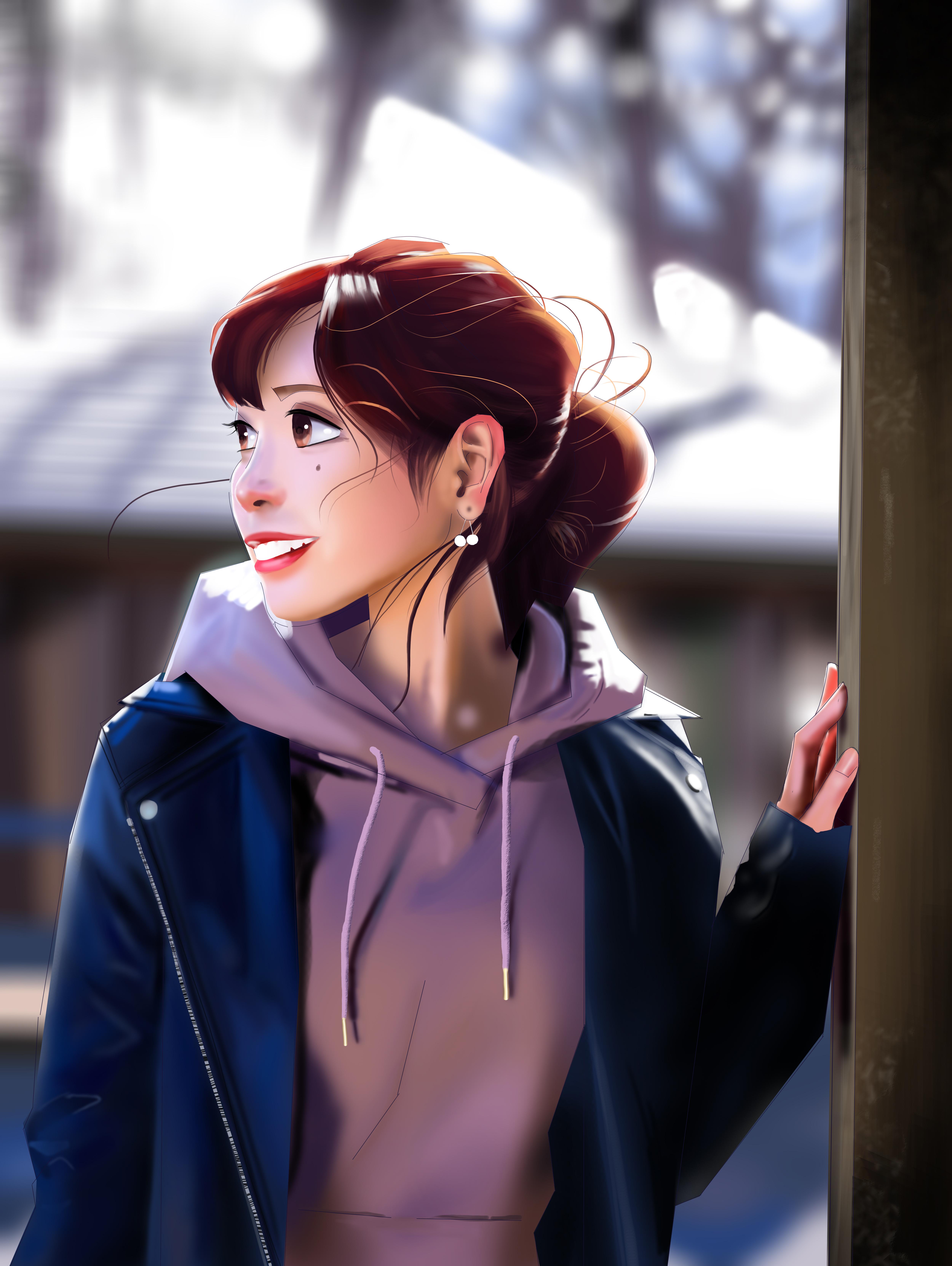 Light study, me, digital, 2021 | Scrolller