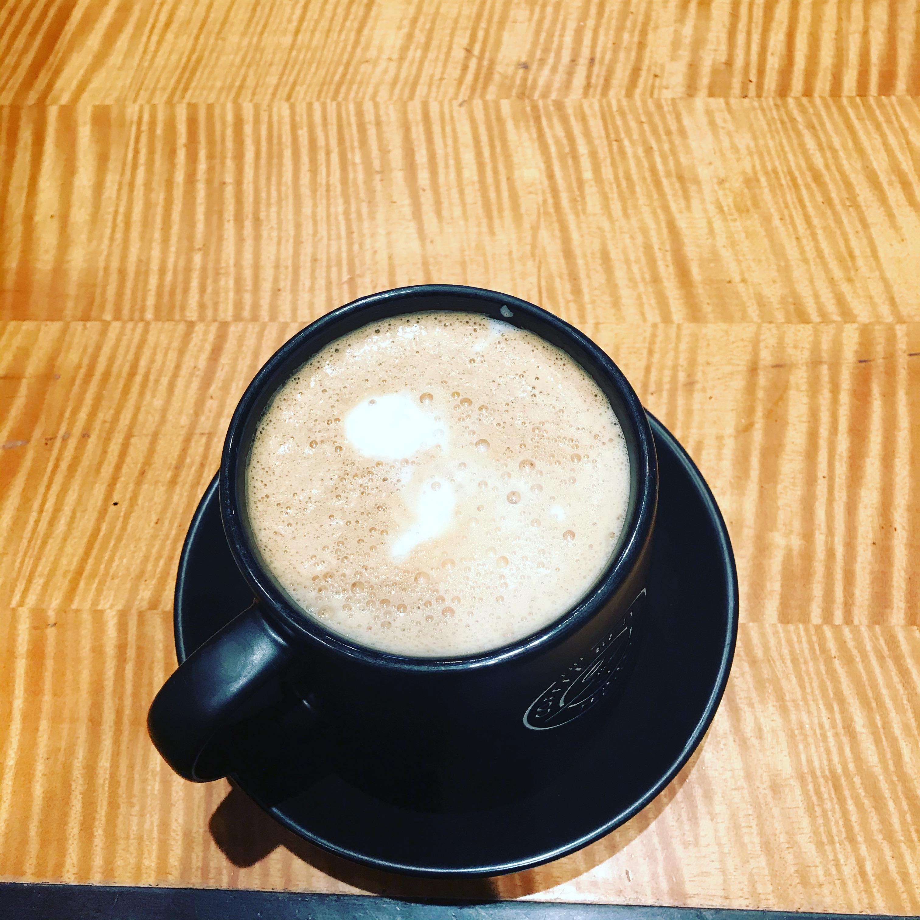 Lightened vanilla latte with oat milk from The Coffee Bean | Scrolller