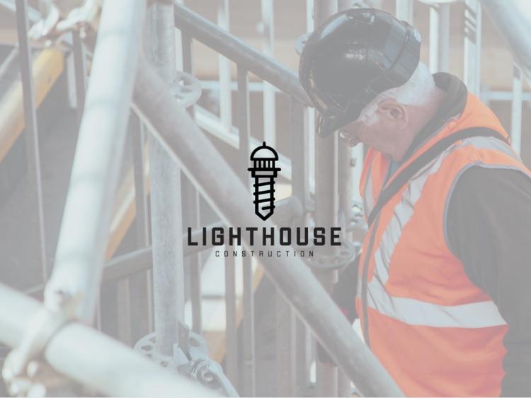 Lighthouse Construction Logo Design | Scrolller