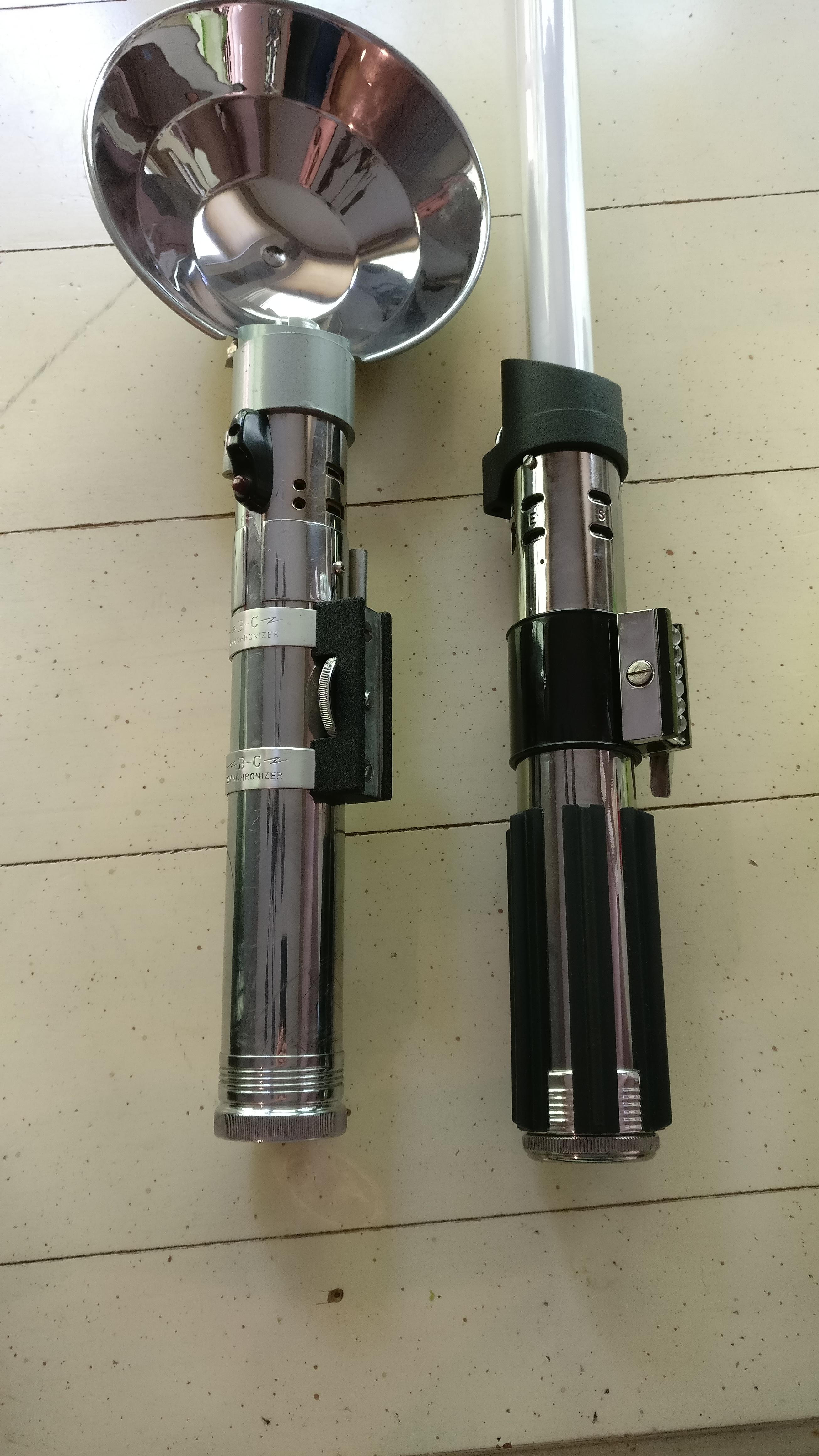 Lightsabers made from old camera flash | Scrolller