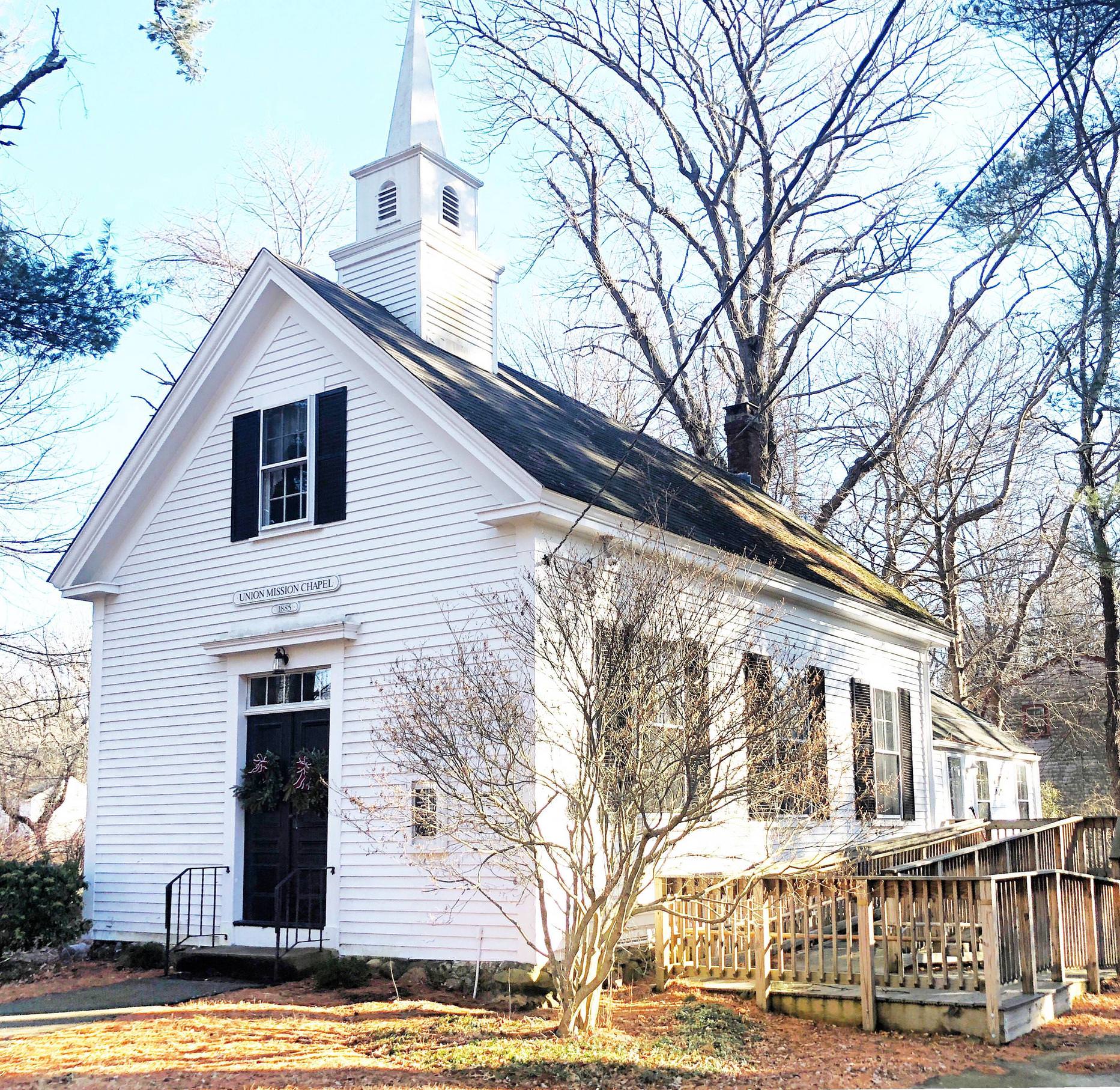 Little white chapel in the woods | Scrolller