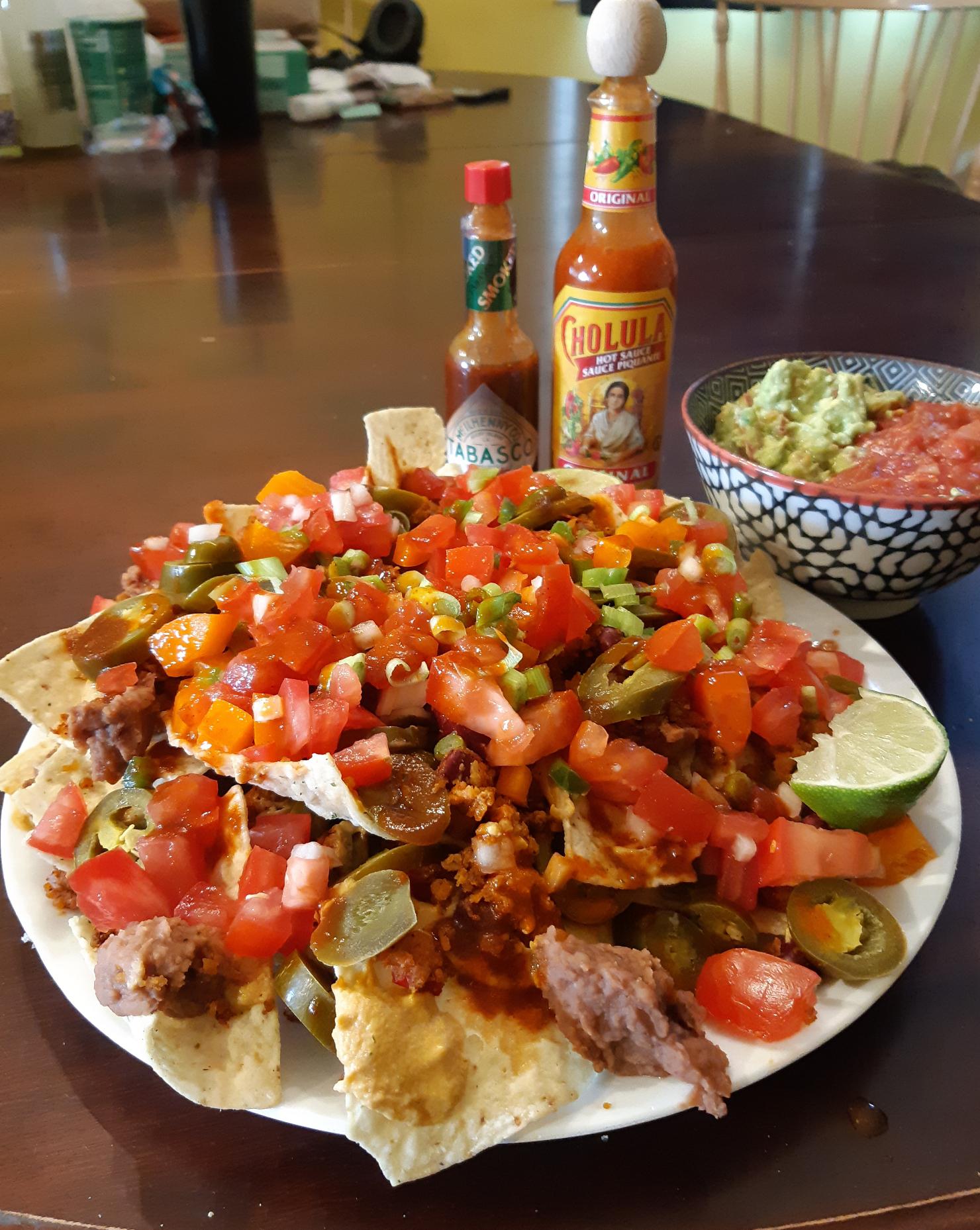 Loaded nachos with Siete dairy free queso! | Scrolller