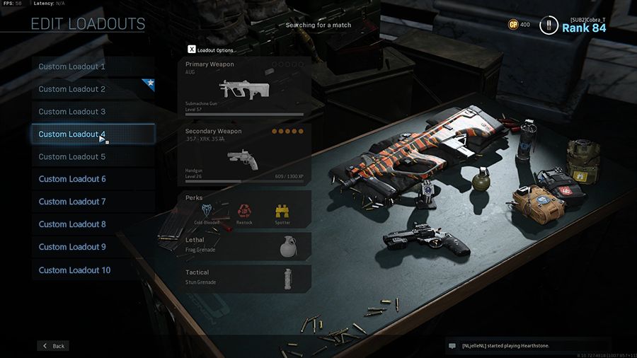 Loadout screen should look like this | Scrolller