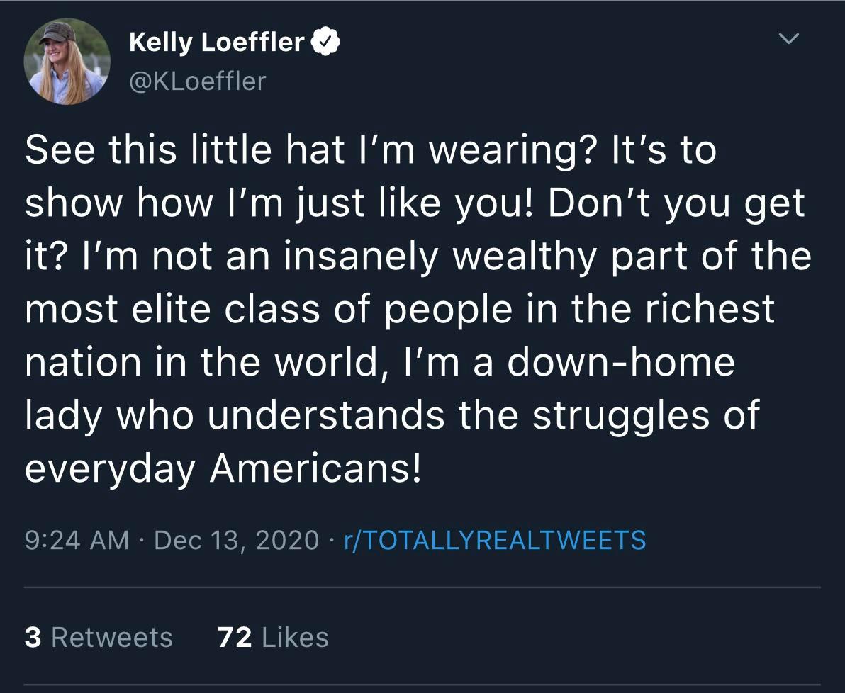 Loeffler is intimately familiar with the plights of average Americans (satire) | Scrolller