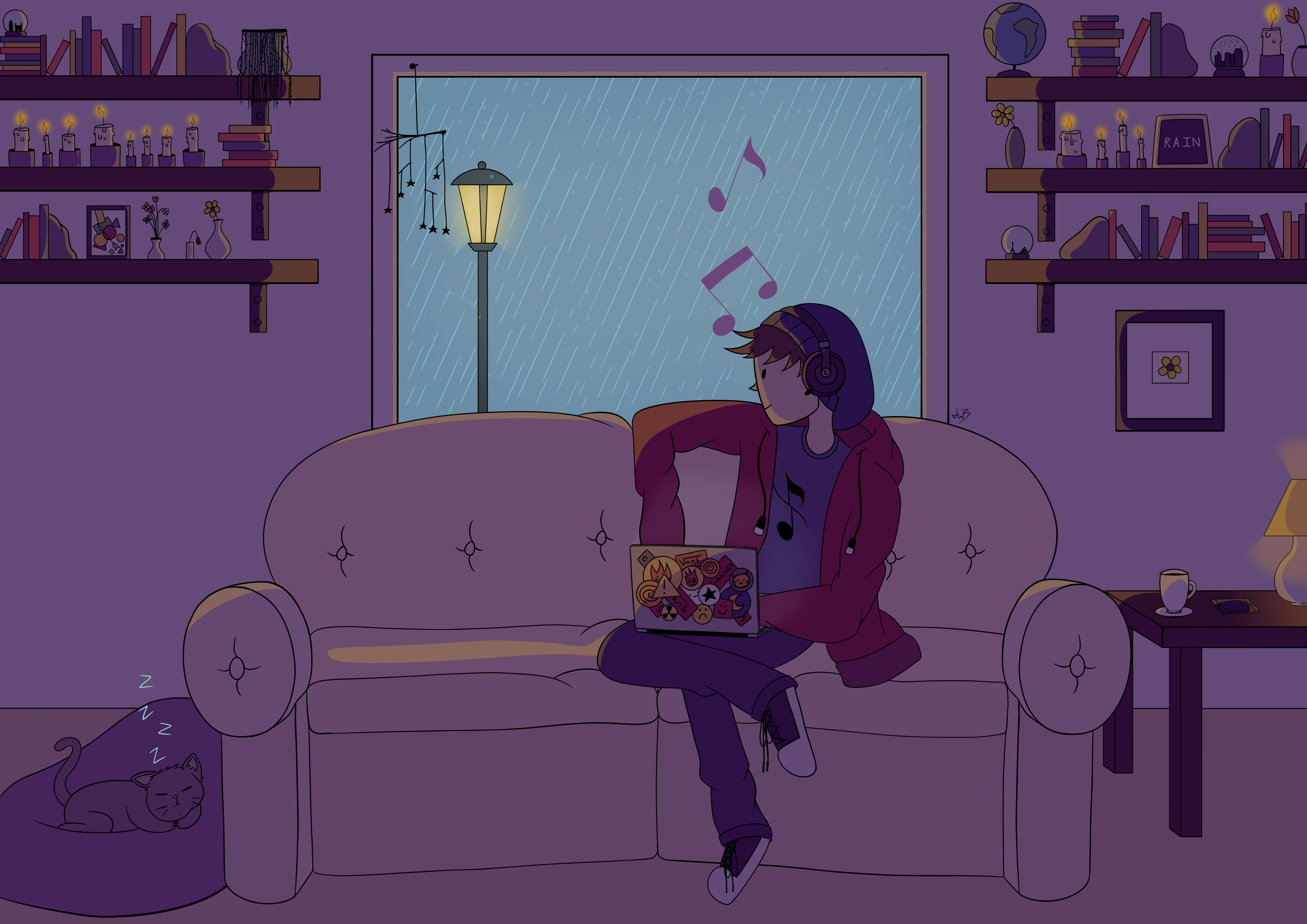 Lofi Vibes - Drawn by myself | Scrolller