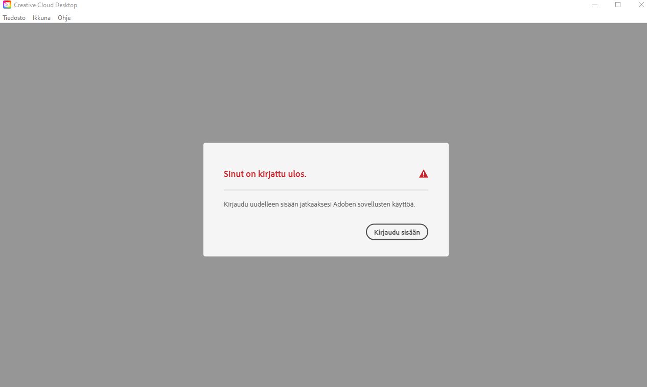 Logged out of Creative cloud and it's looping itself so i can't use creative cloud apps | Scrolller