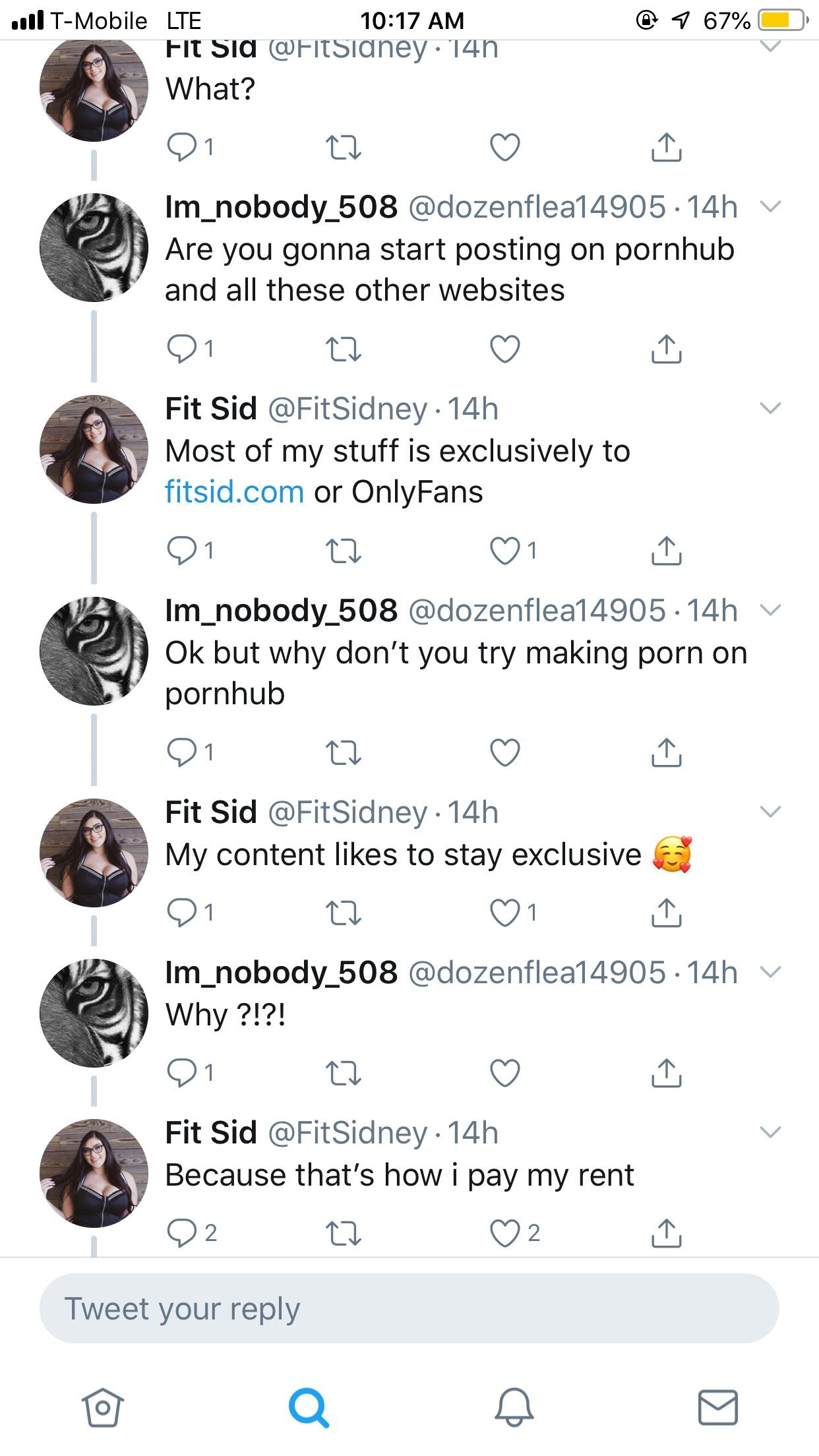 Lol. Her "content pays her rent" | Scrolller