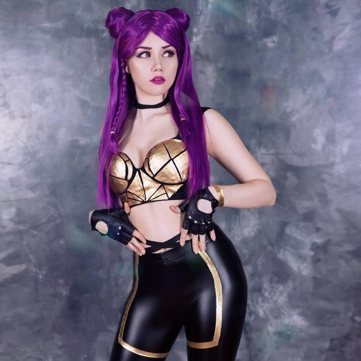 LOL || KDA Skin Kaisa Long Straight Purple Cosplay Wigs | Scrolller
