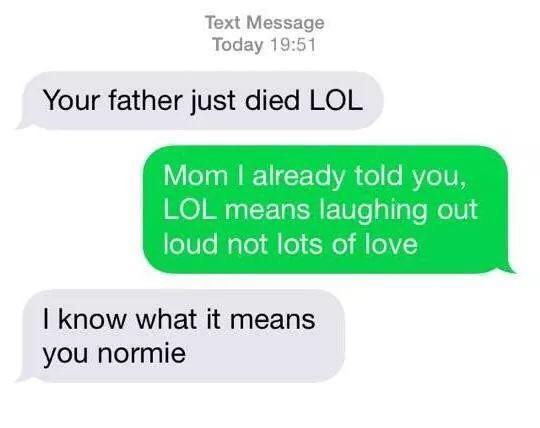 LOL, normie | Scrolller