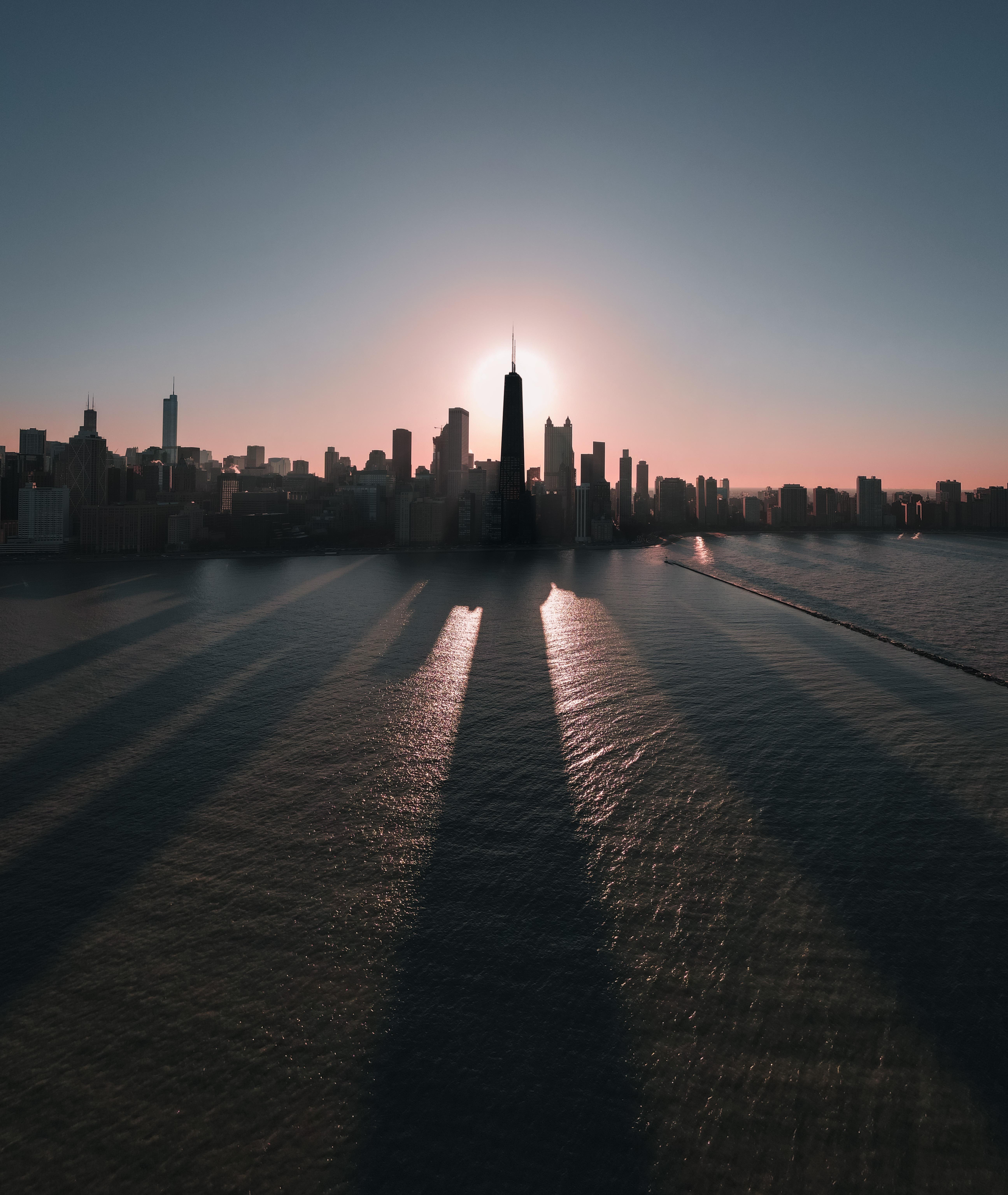 Long shadows in Chicago | Scrolller