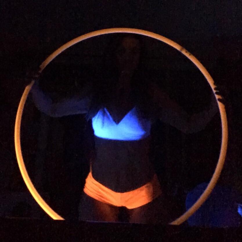Love my hoop in the black light! What do you think? | Scrolller