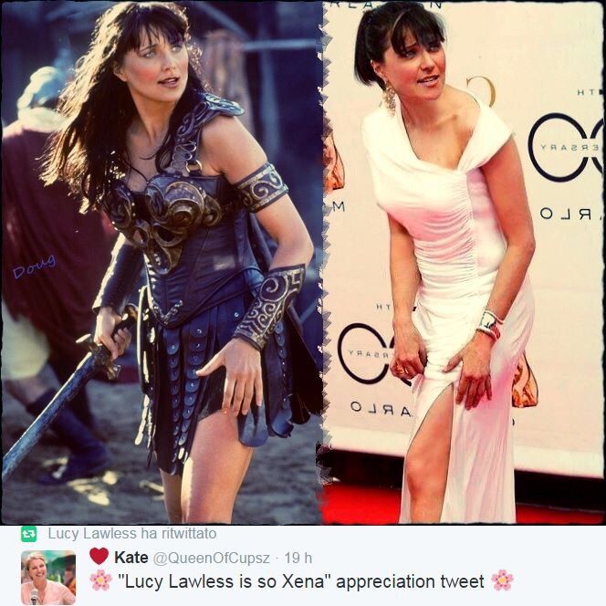 "Lucy Lawless is so Xena" | Scrolller