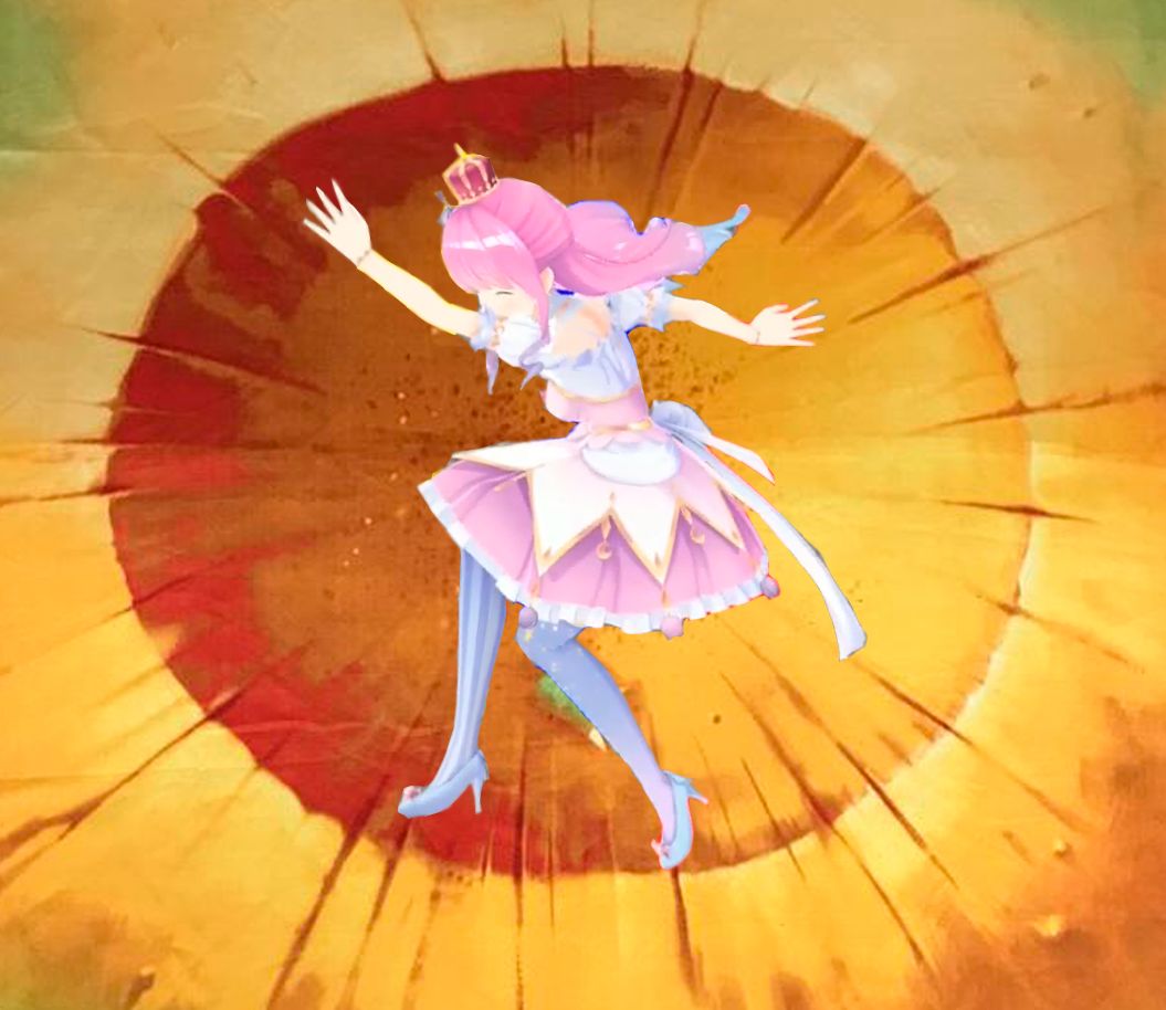 Luna after playing 1 round of Twister in the 3D stream | Scrolller