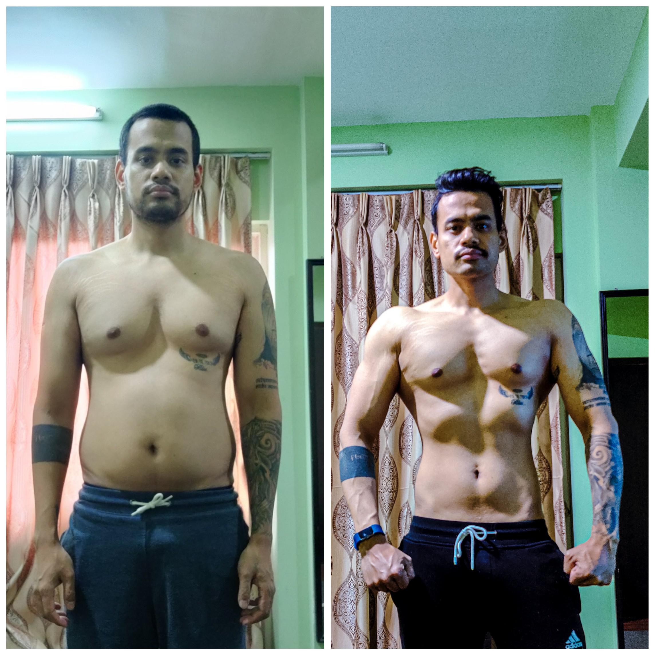 Before and after 3 months transformation. | Scrolller