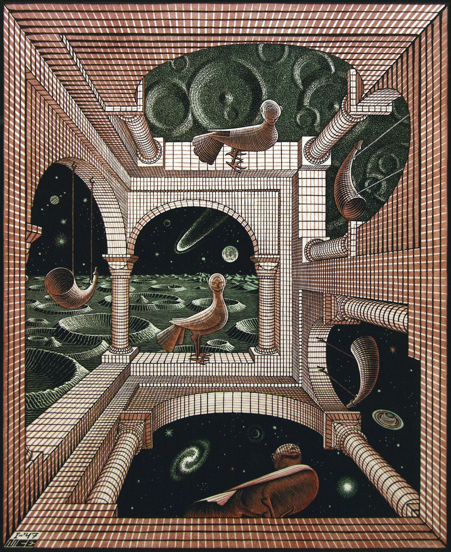 M. C. Escher - Another World II (1947) | Scrolller