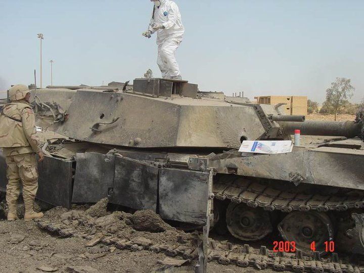 M1A1 Abrams with massive penetration in frontal turret armor | Scrolller
