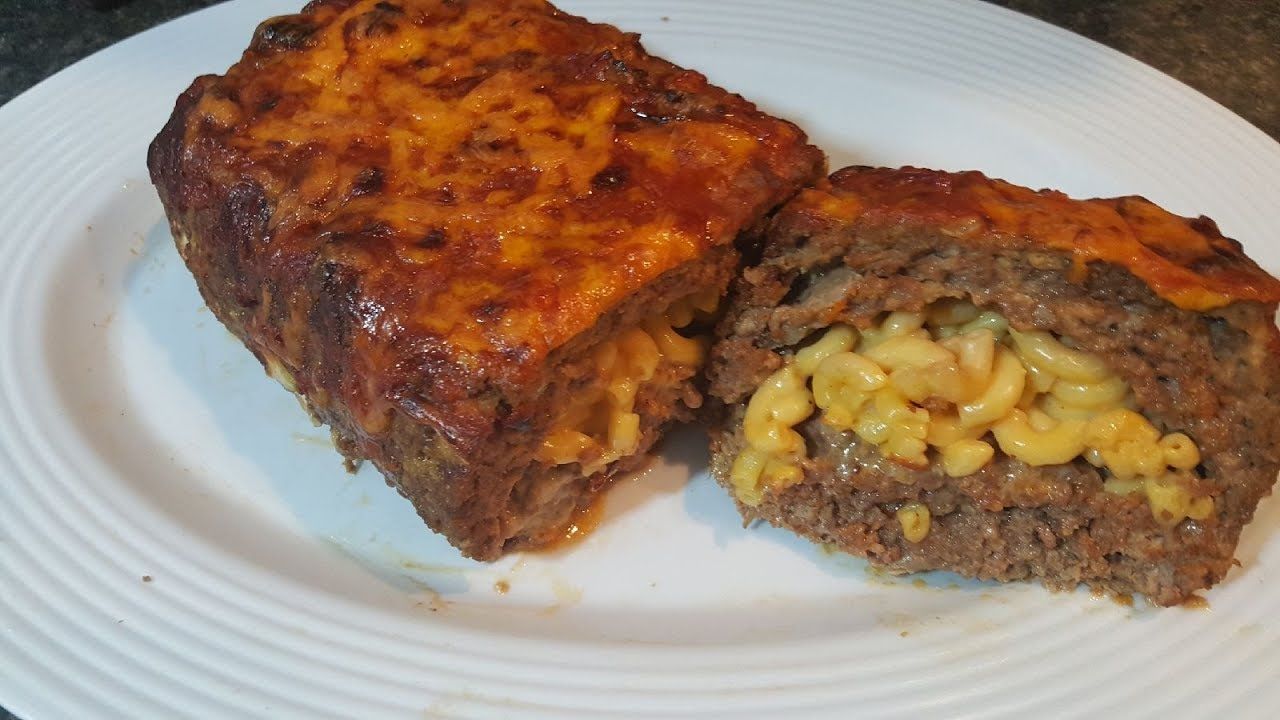 Mac and Cheese Stuffed Meatloaf | Scrolller