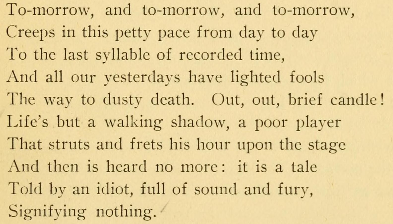 Macbeth, Act 5, Scene 5 | Scrolller