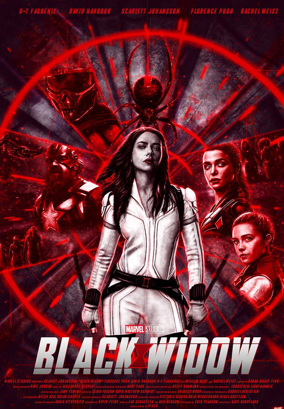 Made an alternative poster for Black Widow in hopes to see this movie someday. | Scrolller