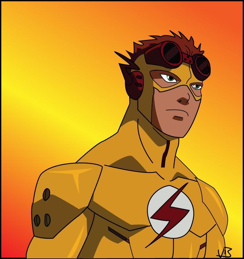 Made Kid Flash in Adobe Illustrator | Scrolller