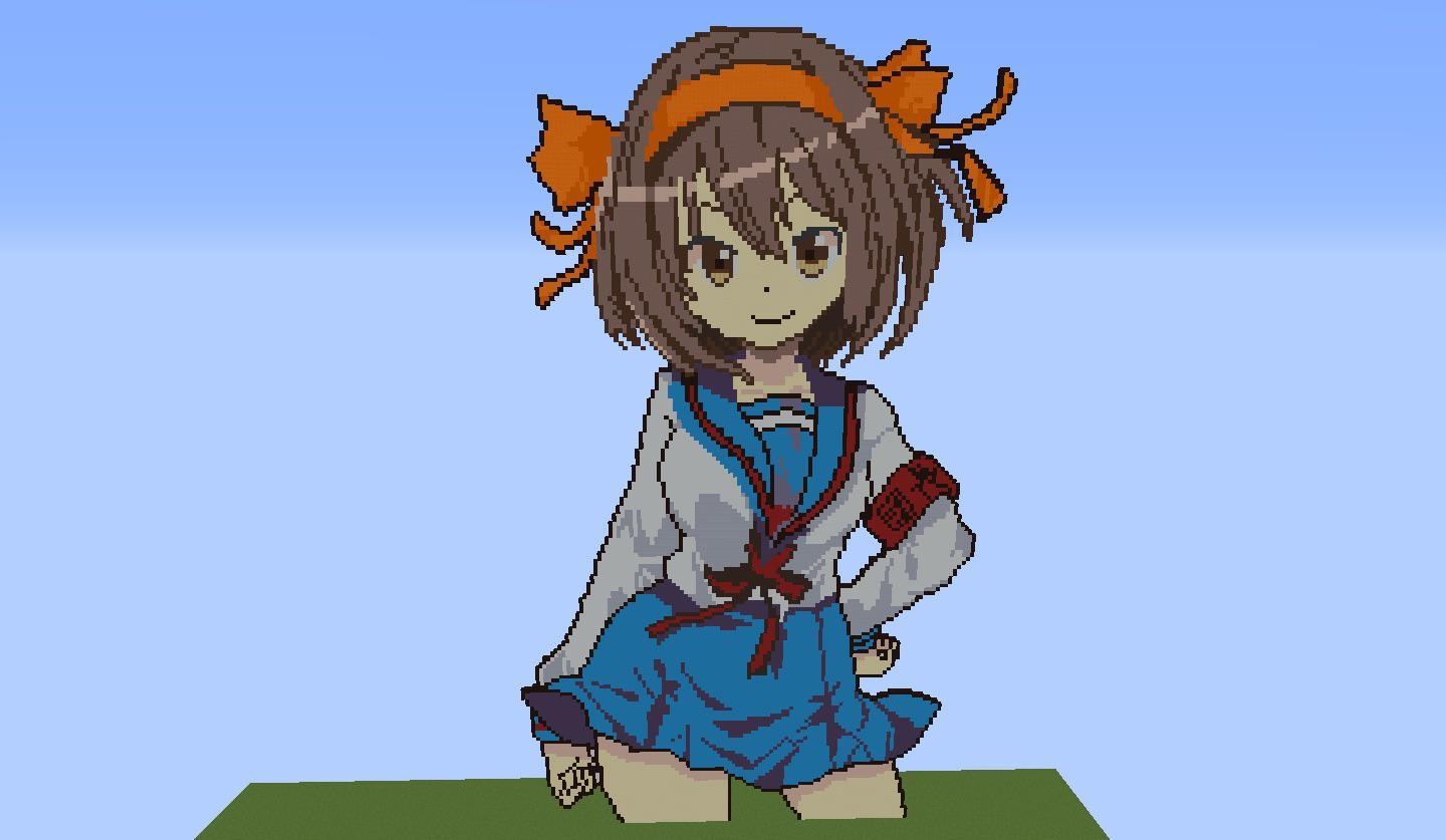 Made some pixel art of Haruhi | Scrolller