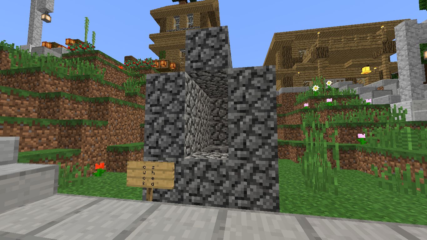 made the cuck shed in my friend's realm | Scrolller