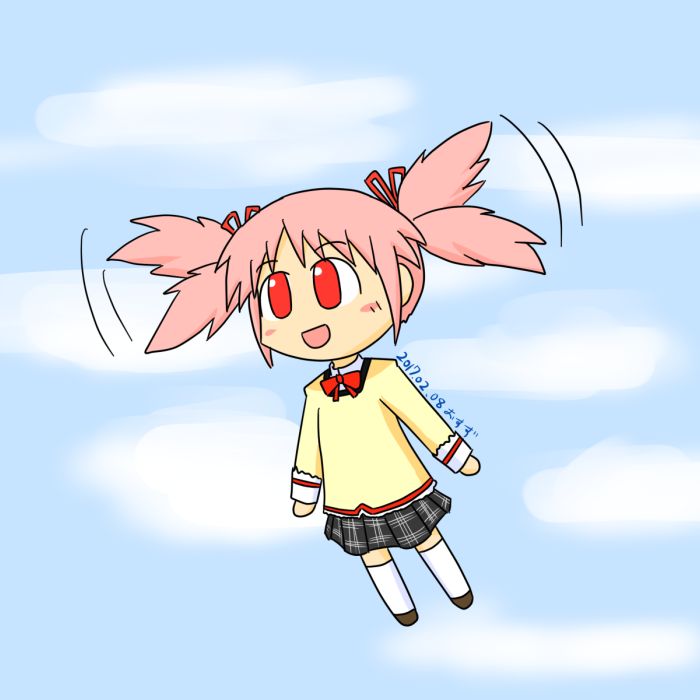 Madoka believes she can fly | Scrolller