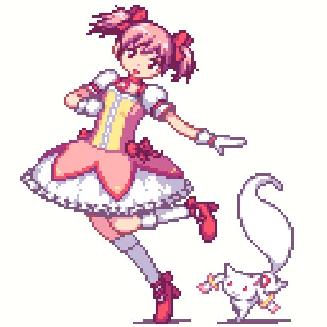 Madoka Pixel Art. | Scrolller
