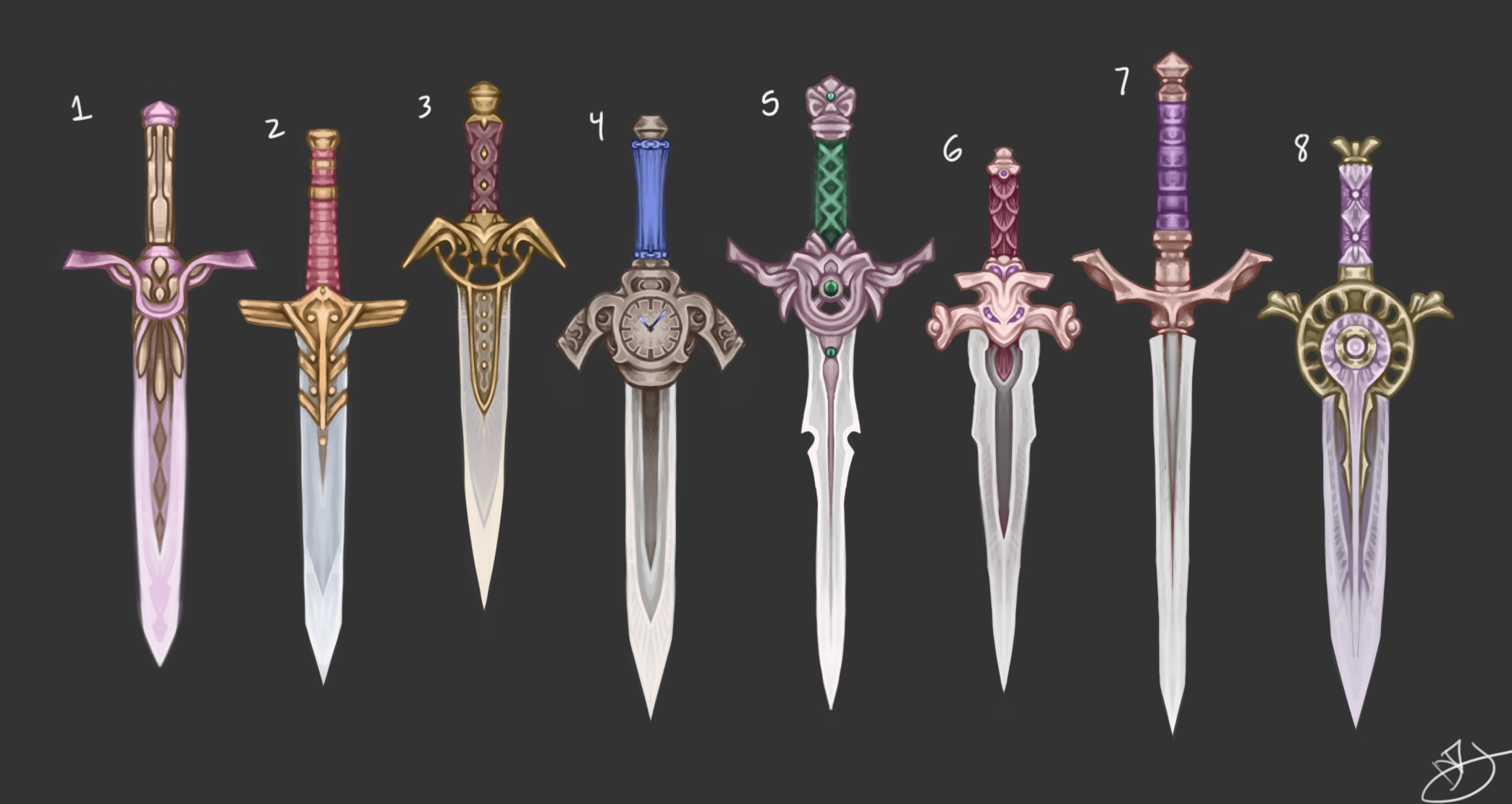 Magical Girl Short Swords [OC] | Scrolller
