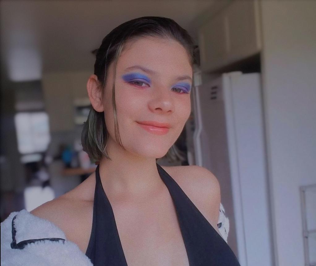 Makeup for Pride a while back. Can you tell I'm Bi? | Scrolller