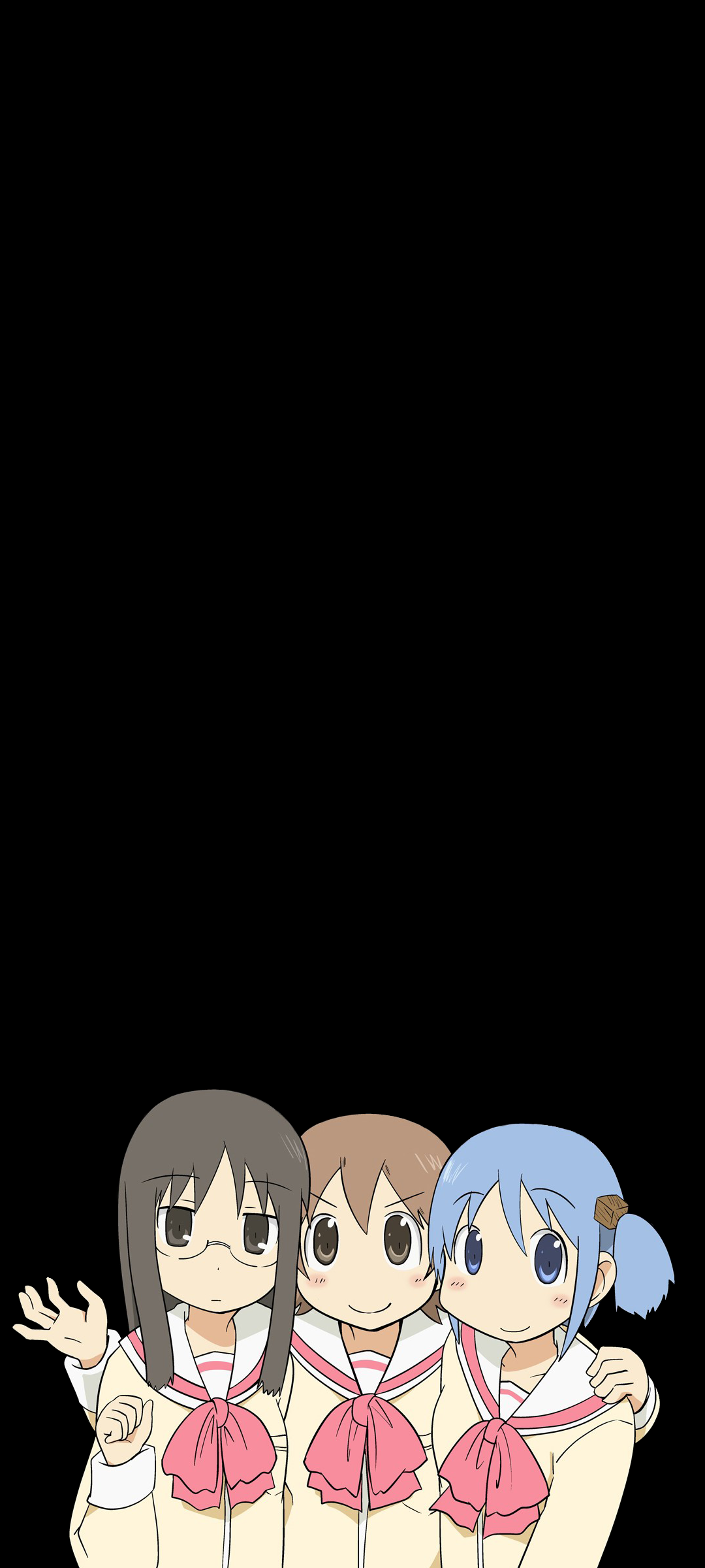 Making AMOLED versions Nichijou artworks Part-4: The Ultimate Trio | Scrolller