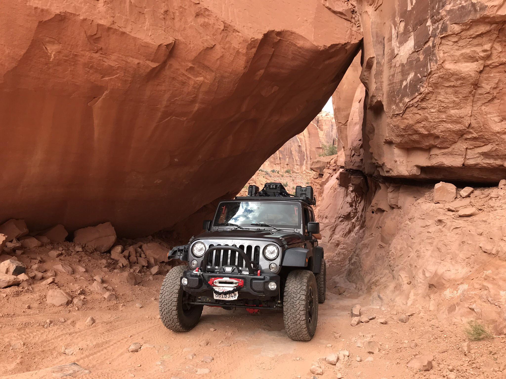 Making it through the gap, Moab, UT | Scrolller