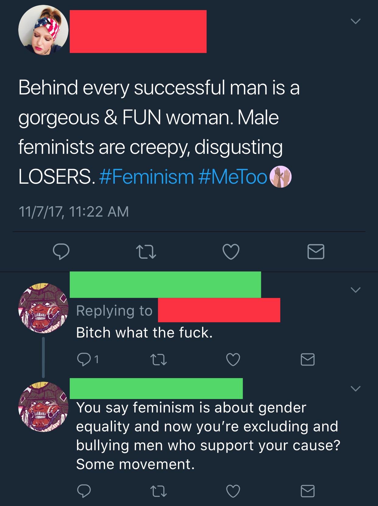 Male feminists are creepy and disgusting. | Scrolller