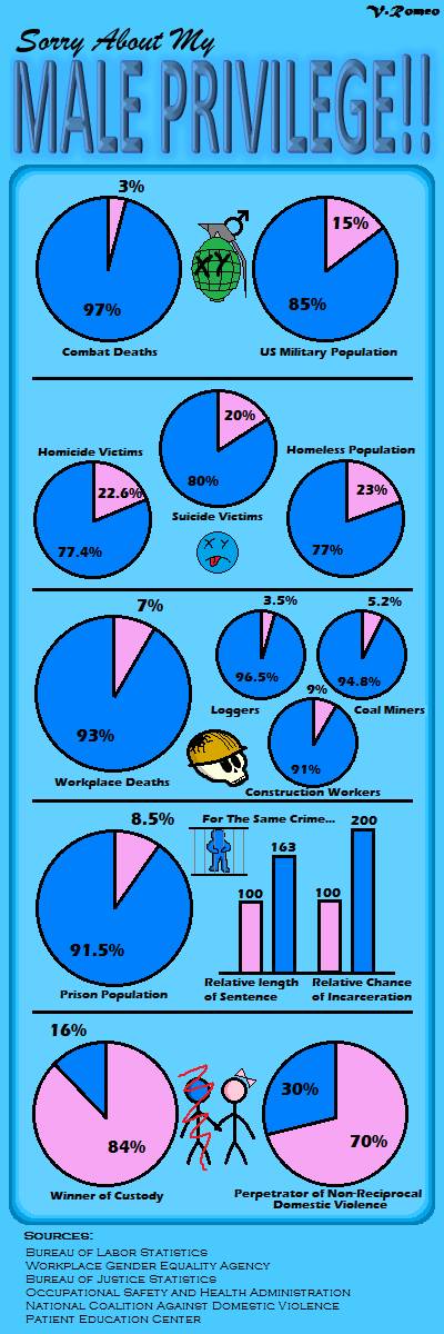 Male Privilege. An infographic I made for my school paper. | Scrolller