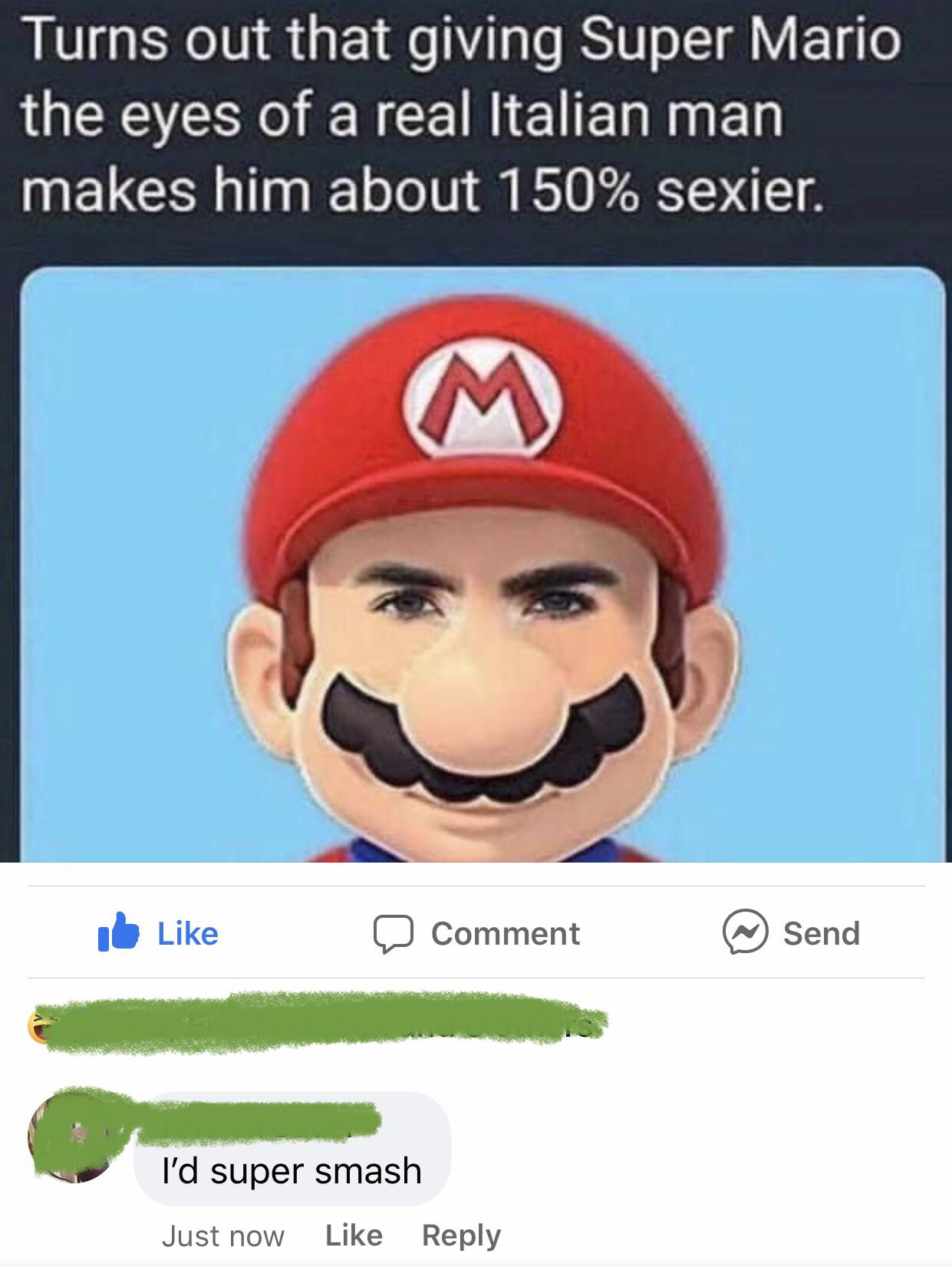 Blursed_Mario face | Scrolller