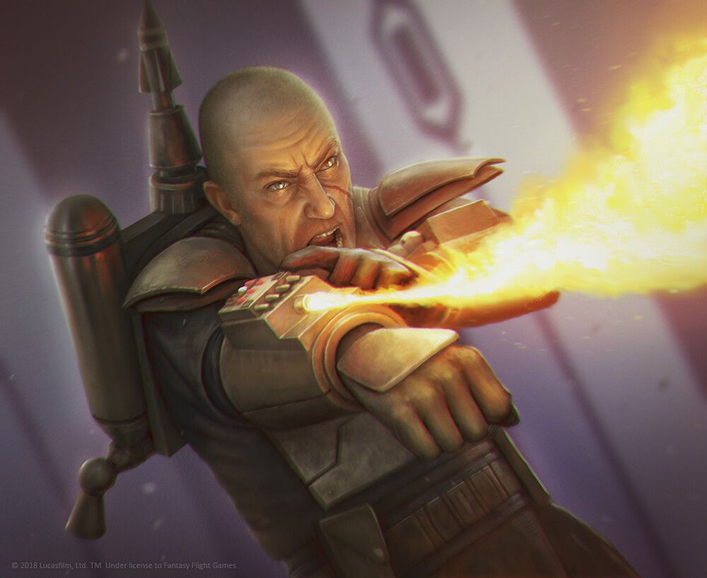 Mando Flamethrower by Martin de Diego | Scrolller