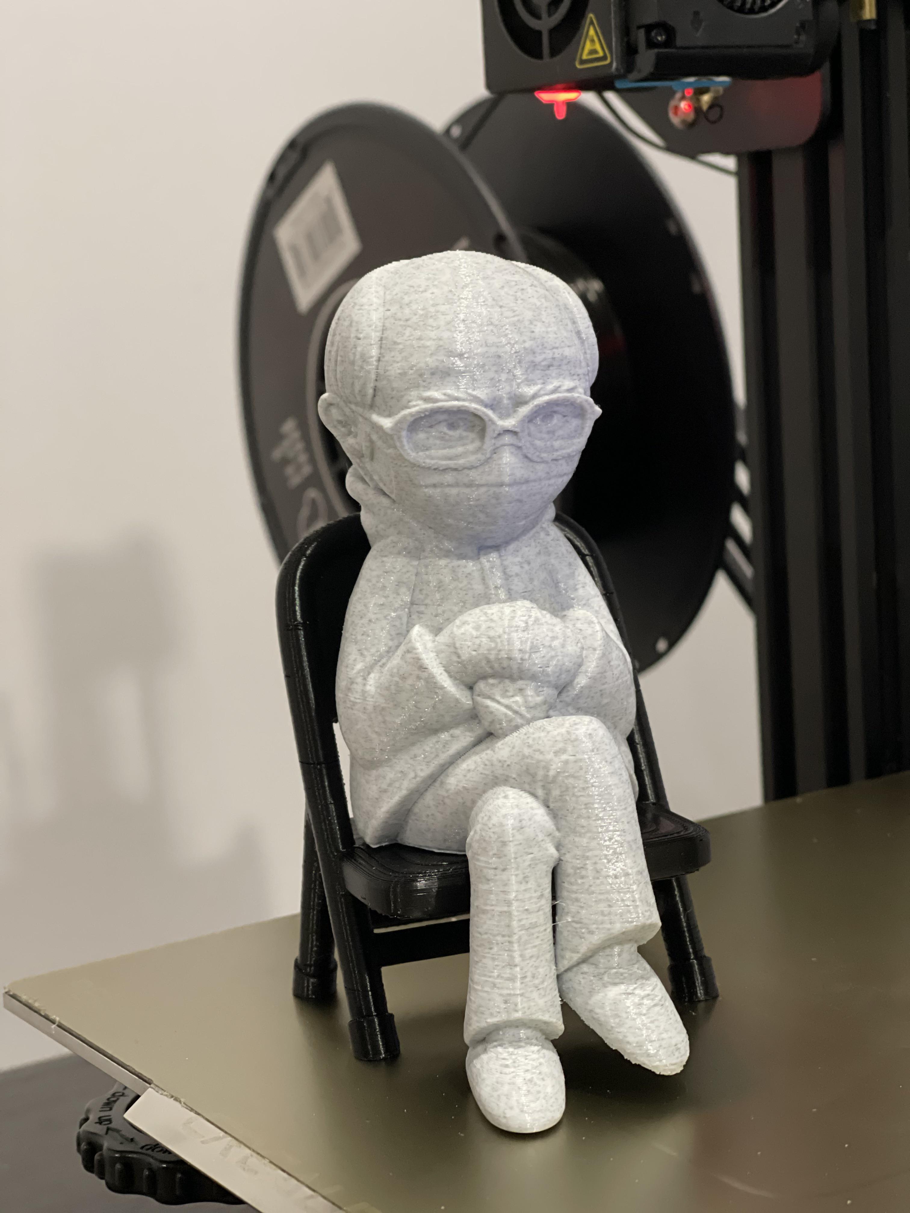 Marble Bernie. | Scrolller