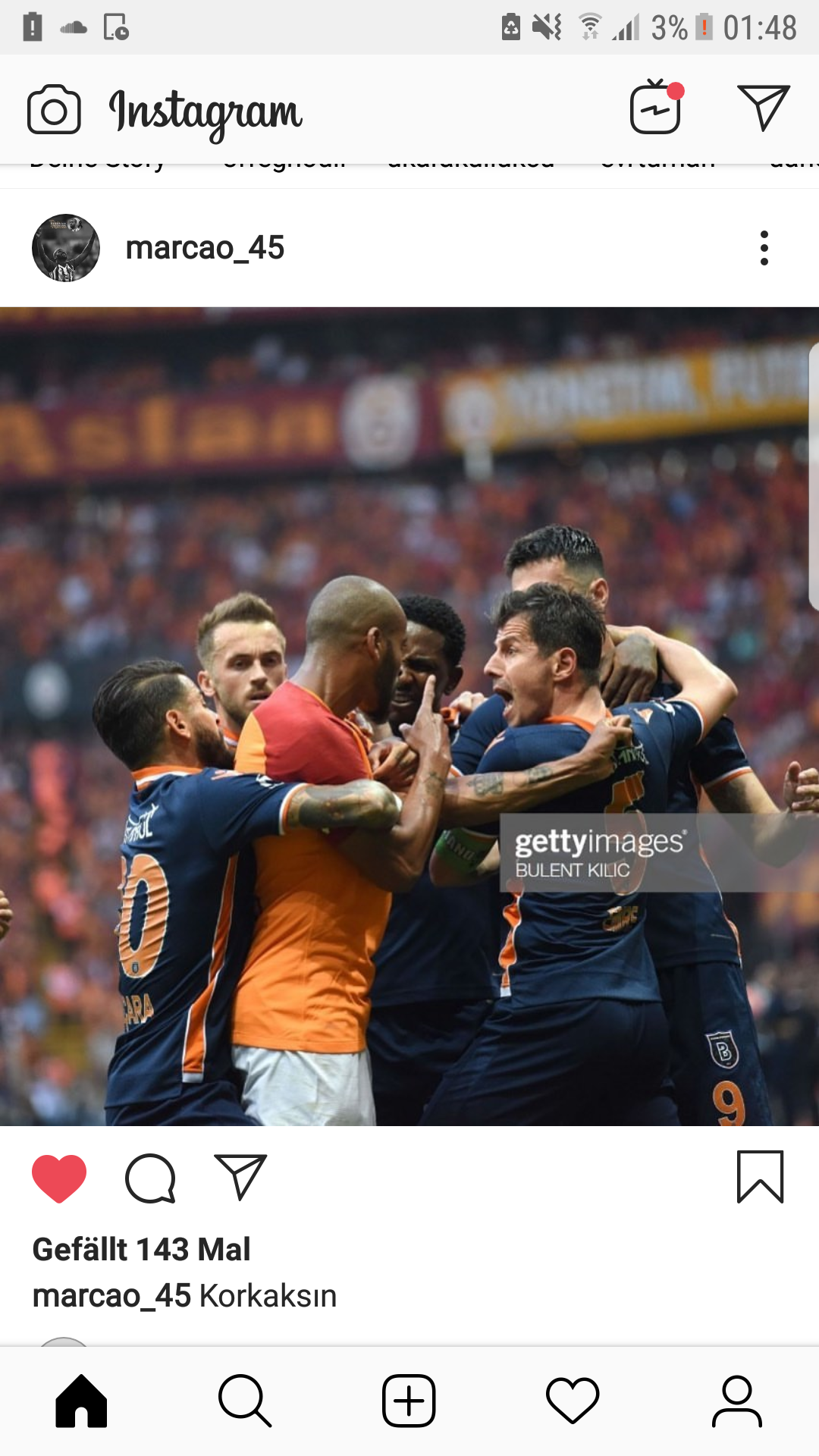 Marcao's Instagram post mocking Emre | Scrolller