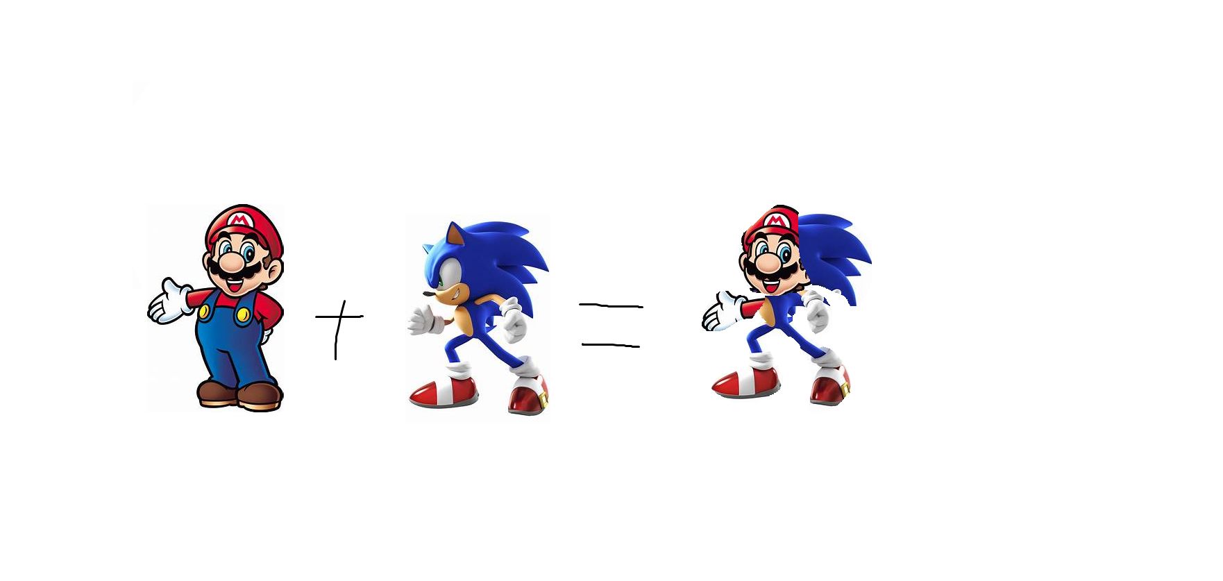 Mario + Sonic = | Scrolller