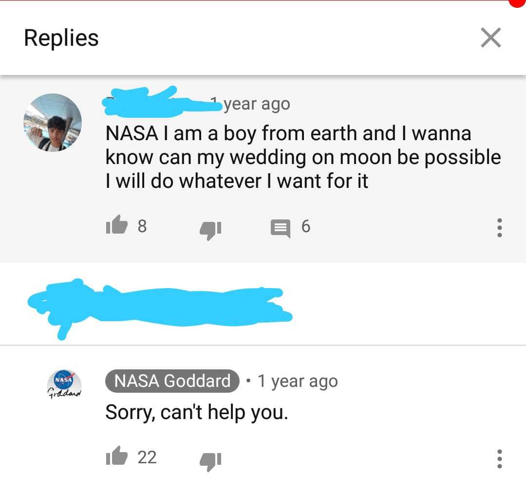 Marriage on the moon. | Scrolller