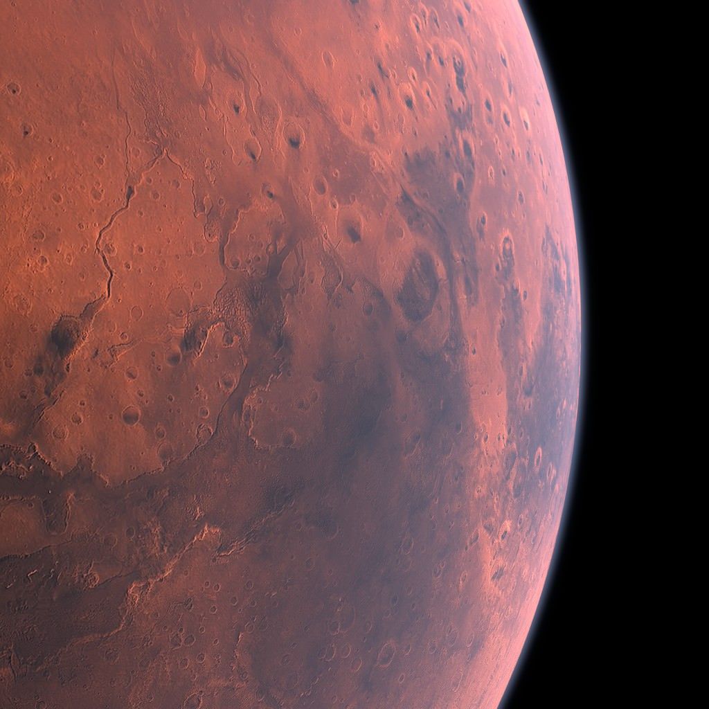 Mars closeup render | Scrolller