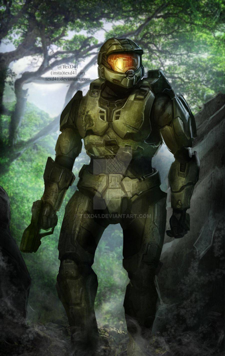 Master chief jungle BY TexD41 | Scrolller