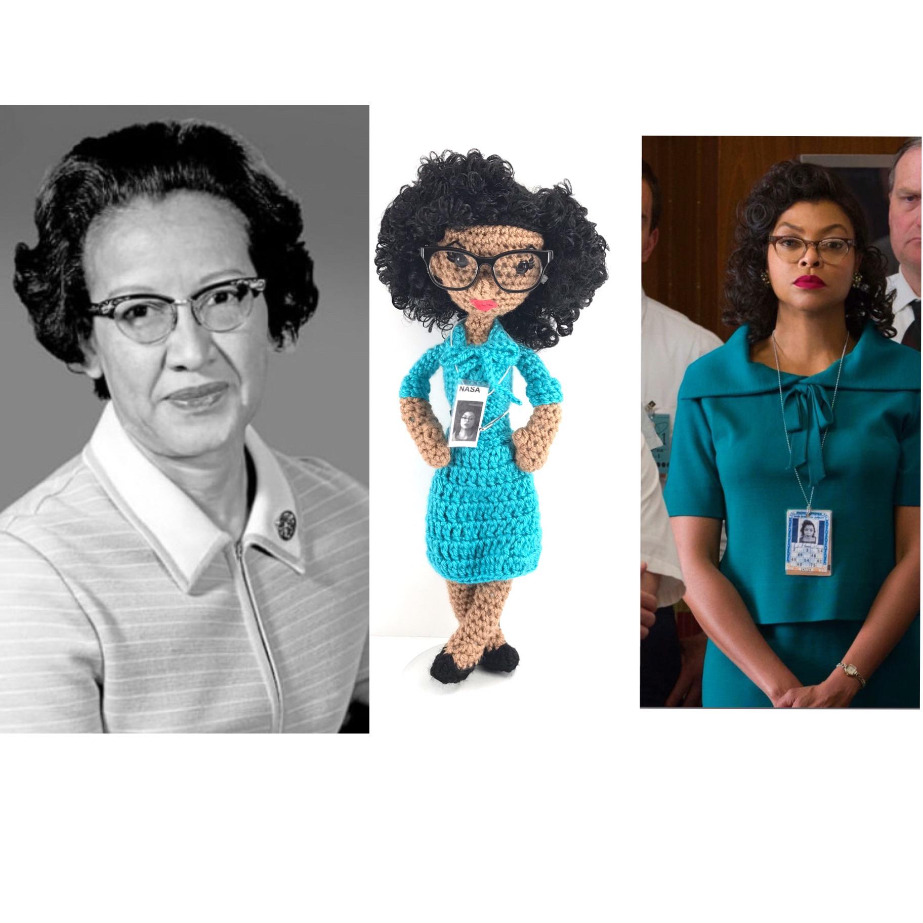 Mathematician Katherine Johnson’s character doll from Hidden Figures ...