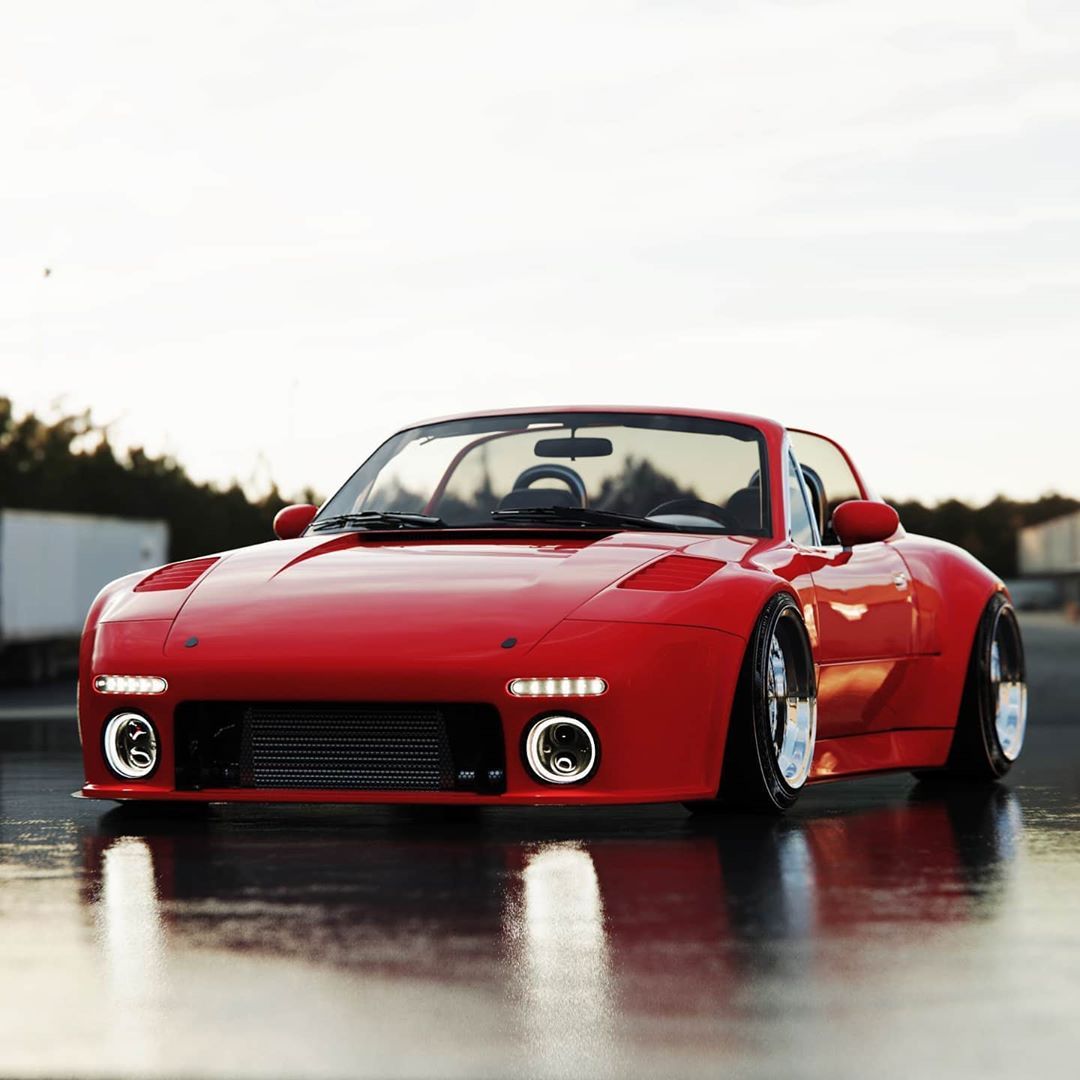 Mazda MX5 Miata w/ Porsche Slantnose render (@a_r.visual) | Scrolller