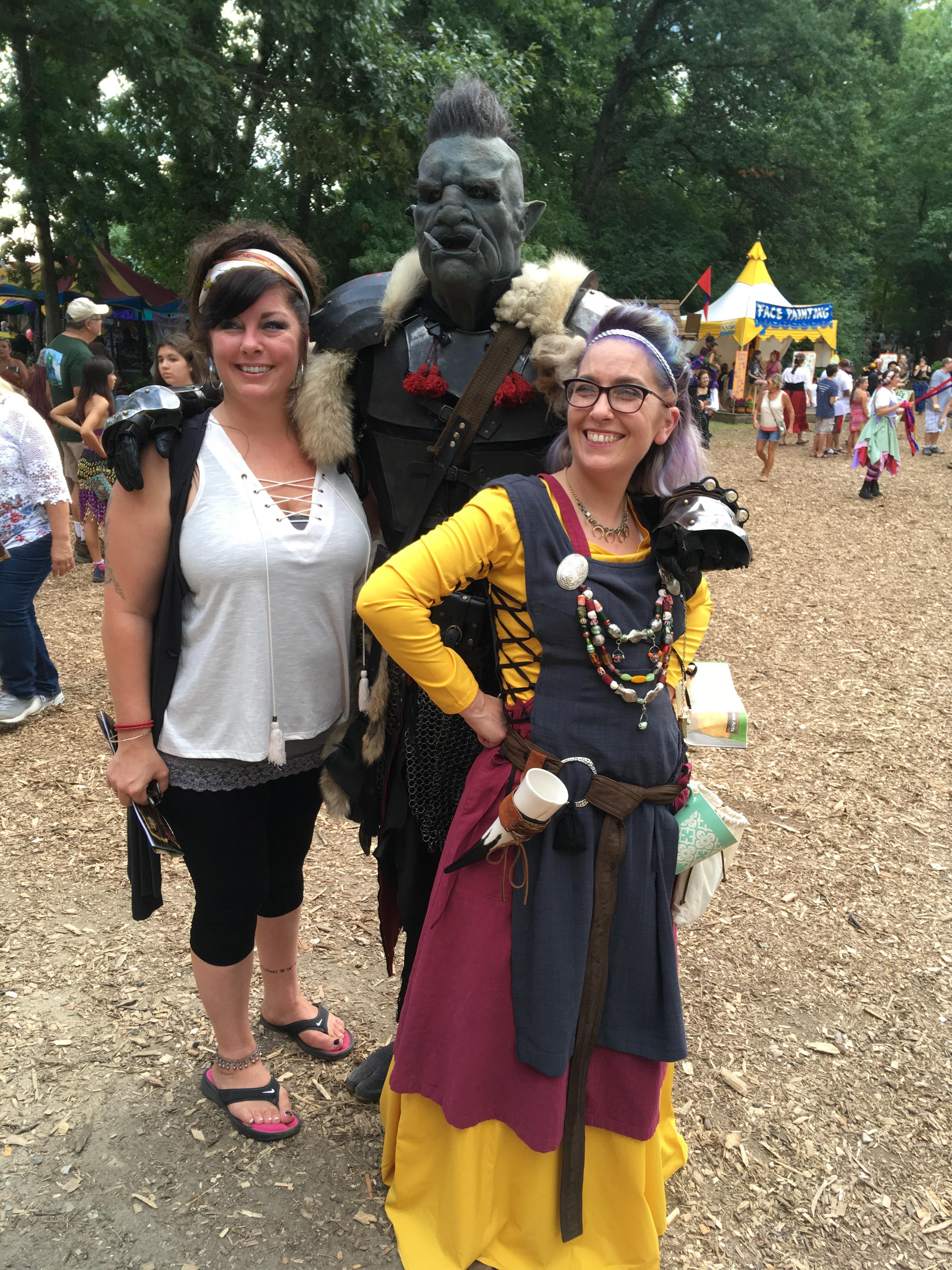 Me and my sister with an Orc at the Michigan Renaissance Festival | Scrolller